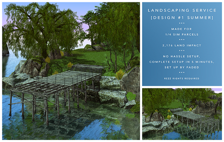 Second Life Marketplace - [F] Landscape 1 - Oaklands - SUMMER (1/4 Sim)